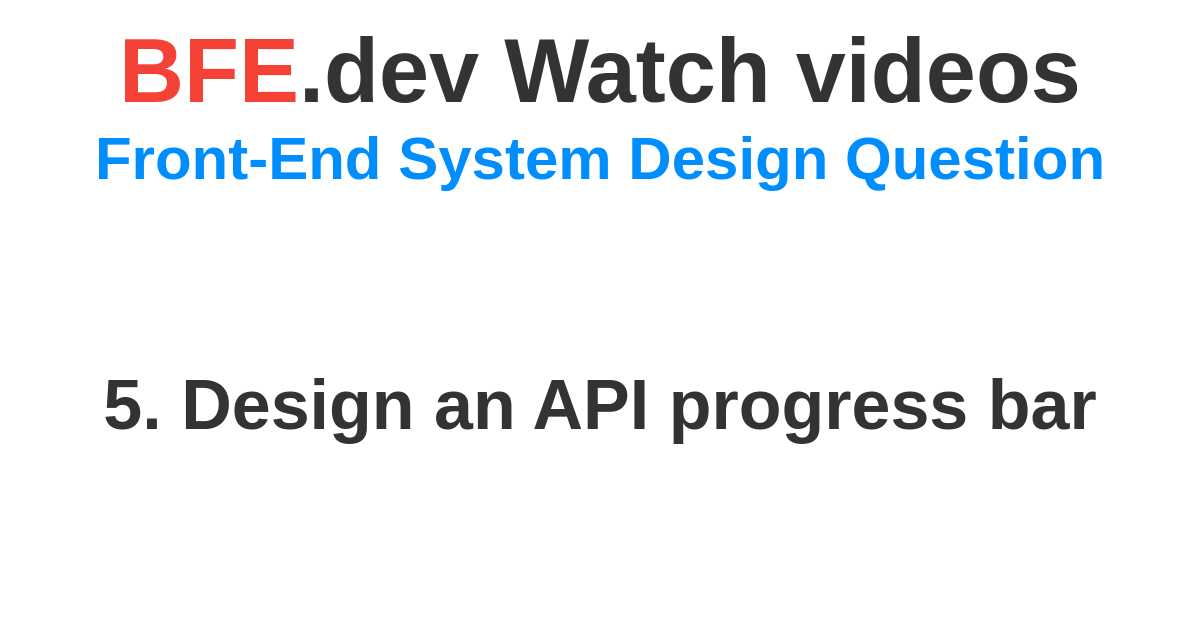 Watch videos for System Design