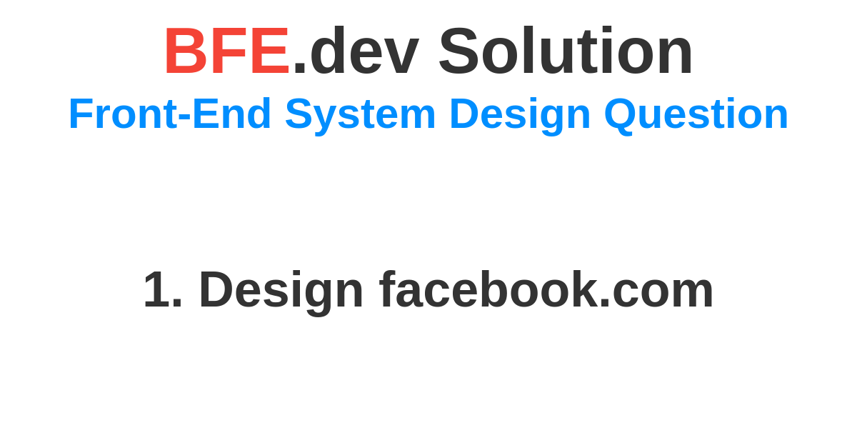BFE.dev solution for System Design