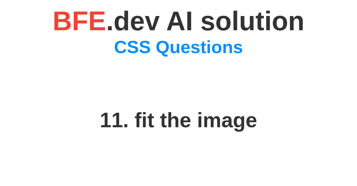 AI solution for CSS coding question on BFE.dev