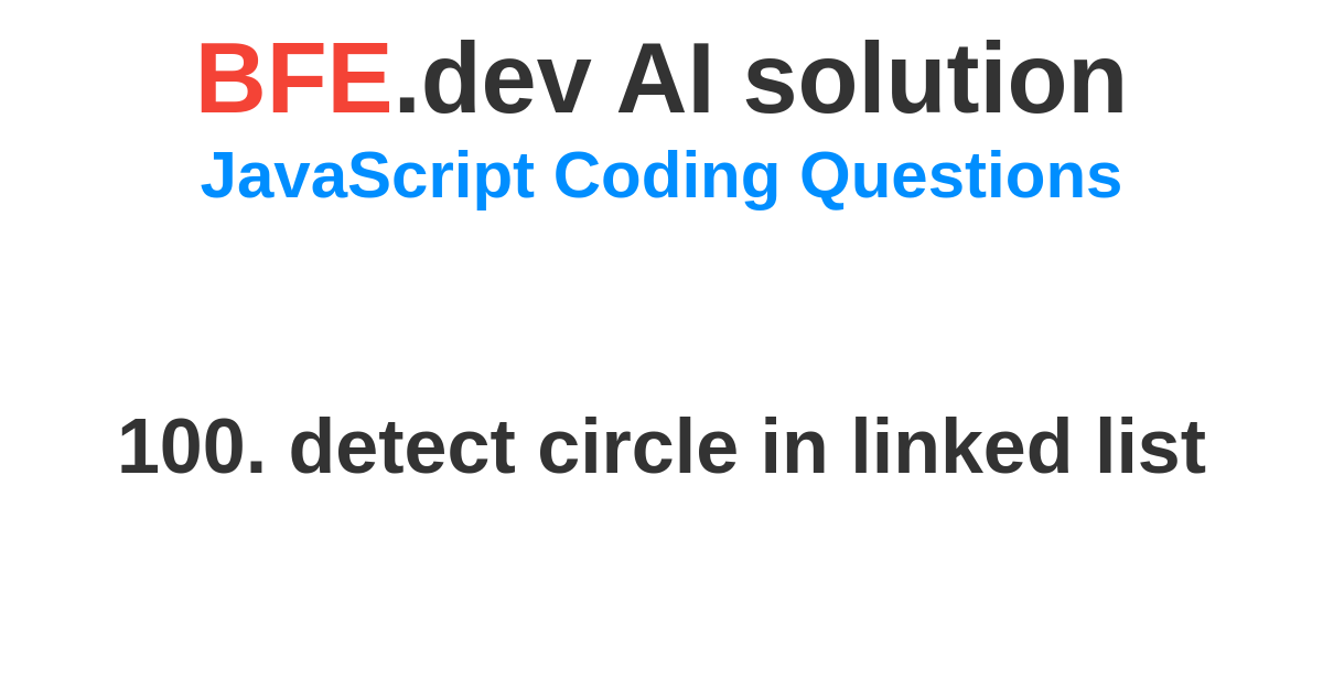 AI solution for JavaScript Coding Question on BFE.dev