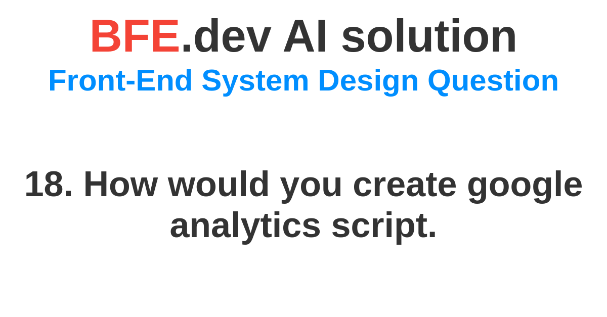 AI solution for System Design on BFE.dev