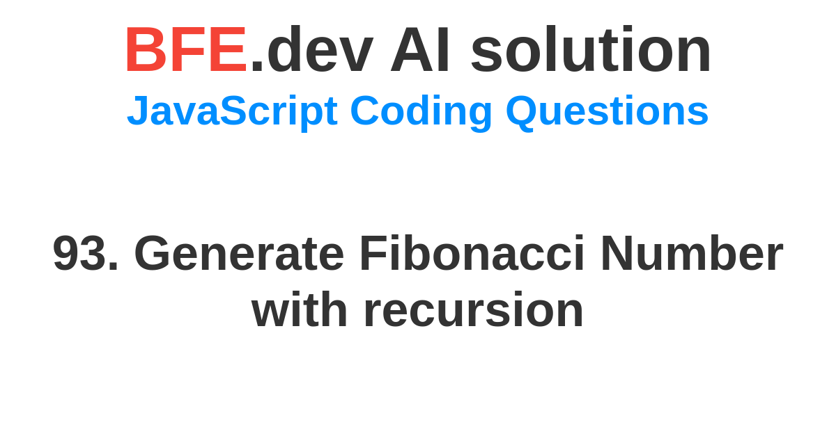 AI solution for JavaScript Coding Question on BFE.dev