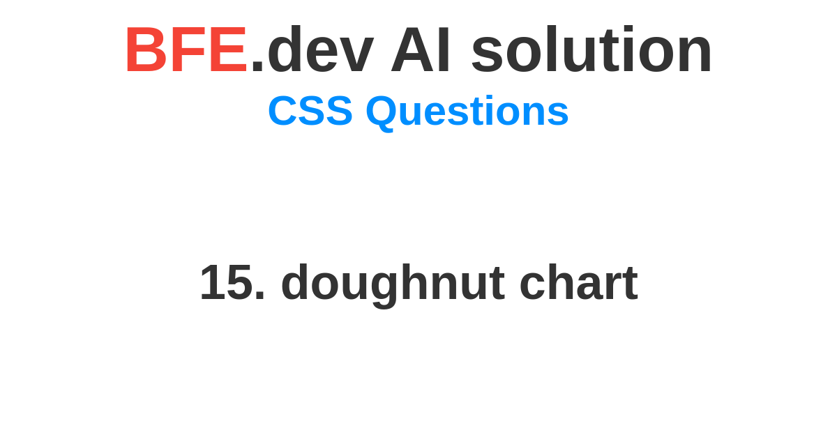 AI solution for CSS coding question on BFE.dev