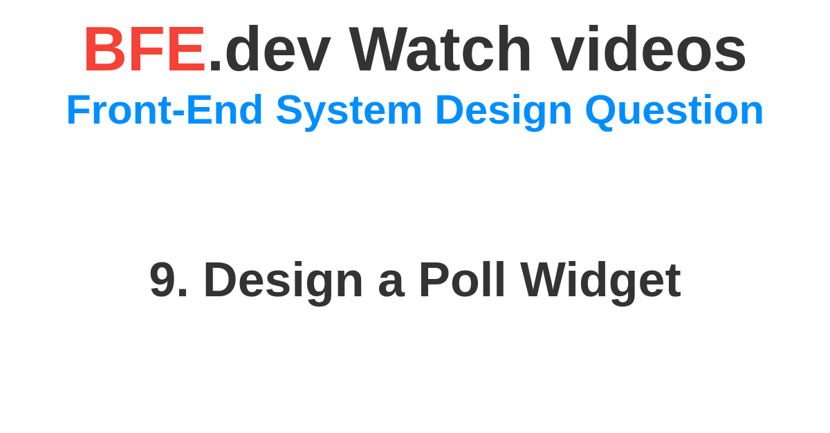 Watch videos for System Design