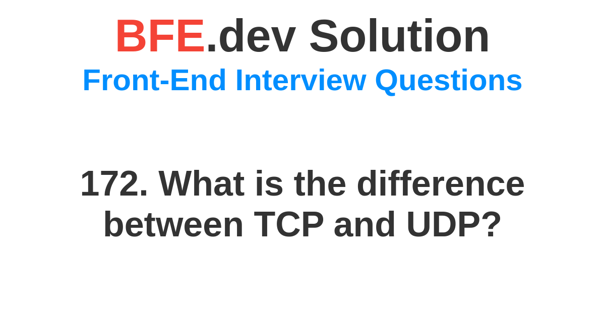 BFE.dev solution for Interview Question